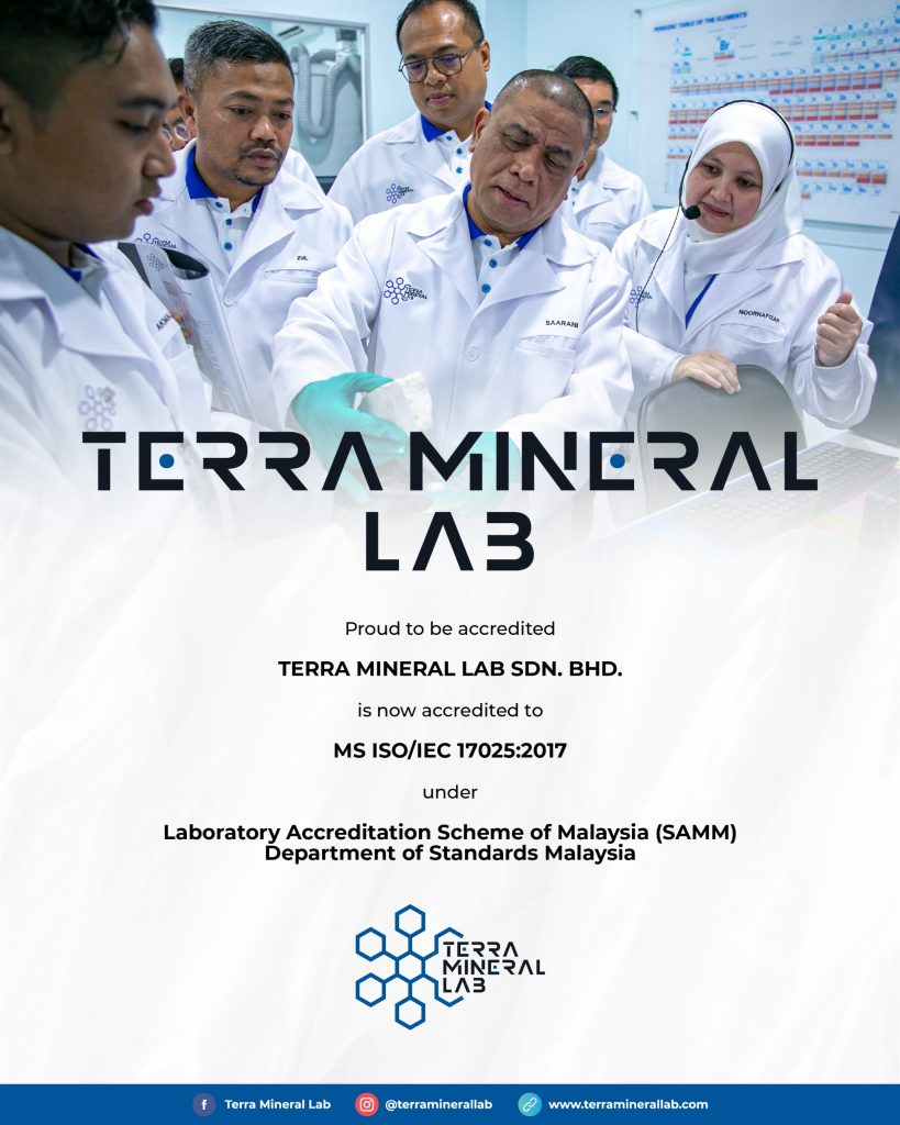 TERRA MINERAL RECEIVES MS ISO/IEC 17025:2017 ACCREDITATION FOR ITS RARE ...